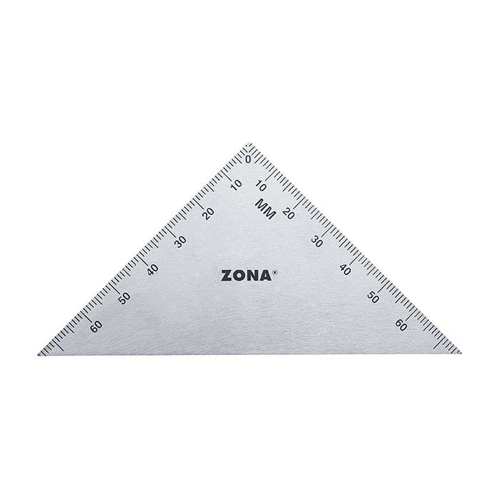 Zona Stainless Steel Triangle Ruler, 3"