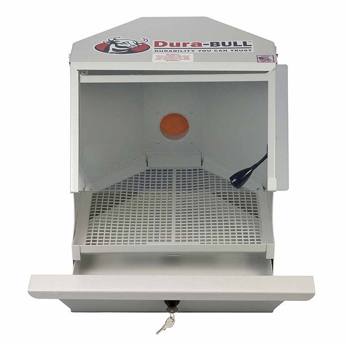 Dura-BULL® Lighted Grinding Box with Locking Catch Tray