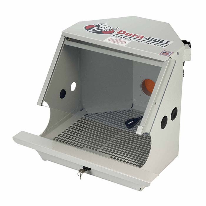 Dura-BULL® Lighted Grinding Box with Locking Catch Tray