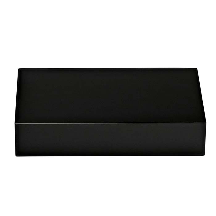 Glossy Black Plastic Rectangle Block Displays
