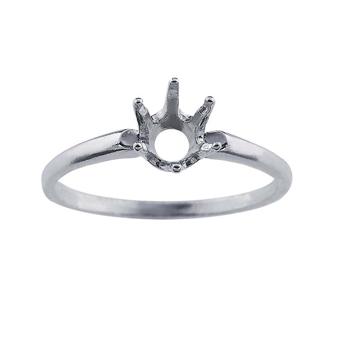 Sterling Silver ReadySet™ Round Ring Mountings